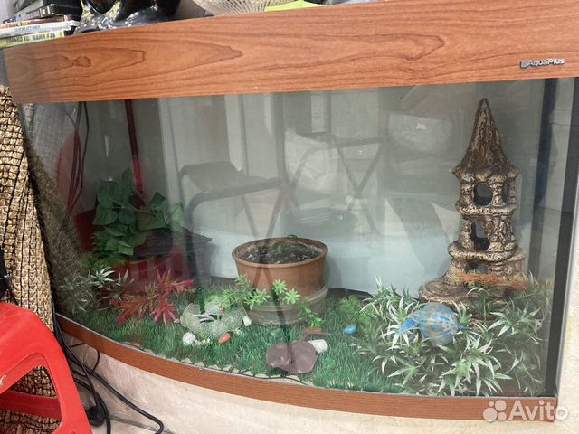 Аквариум с тумбой бу 250литров