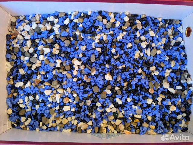 Грунт аквариумный галька цветная 8кг