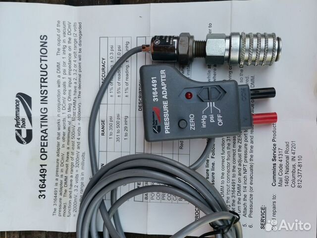 Cummins pressure adapter 3164491 купить в Москве | Запчасти | Авито